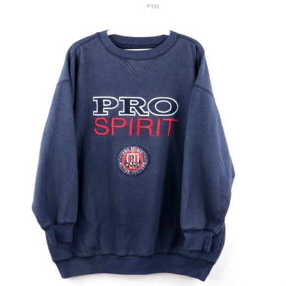Pro Spirit Athletic Gear | Tops | Vintage 9s Pro Spirit Faded Crewneck ...